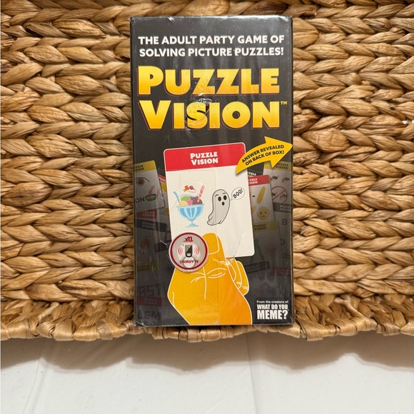 Games | Puzzle Vision Party Game Black And Yellow | Poshmark